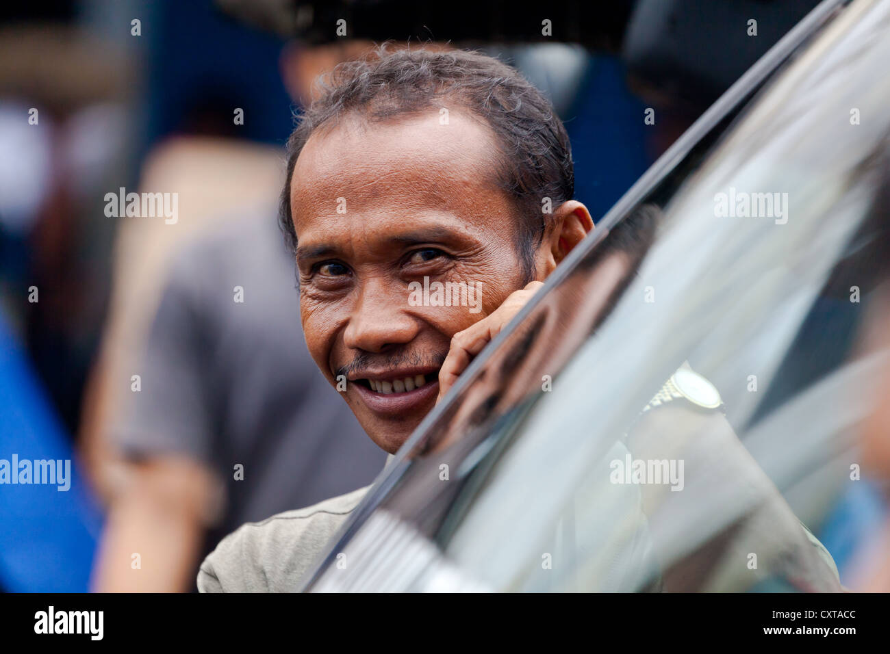 Close-Up Portrait of an Indonesian Man in Banjarmasin in South ...