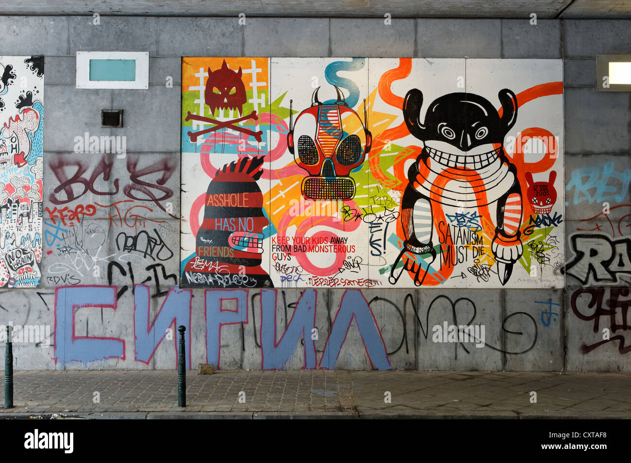 Monsters - Street Art Stock Photo - Alamy