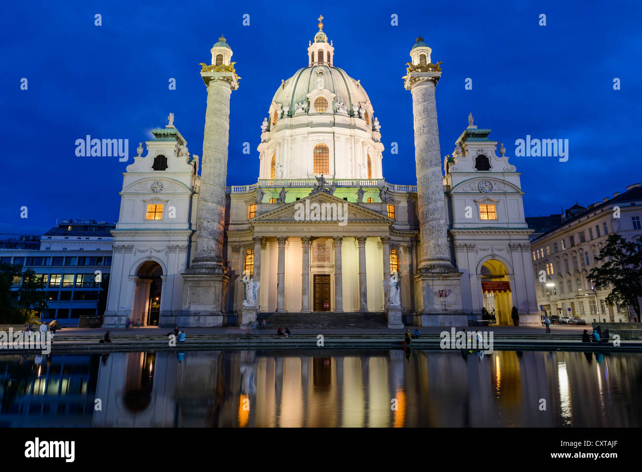 Karlskirche, Karlsplatz, Vienna, Austria, Europe Stock Photo - Alamy