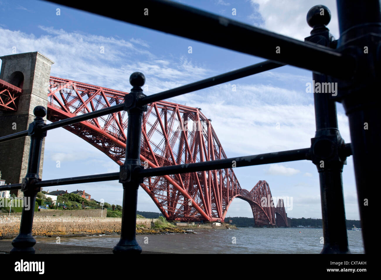 The Forth Rail Bridge from North Queensferry, Fife Scotland Stock Photo ...