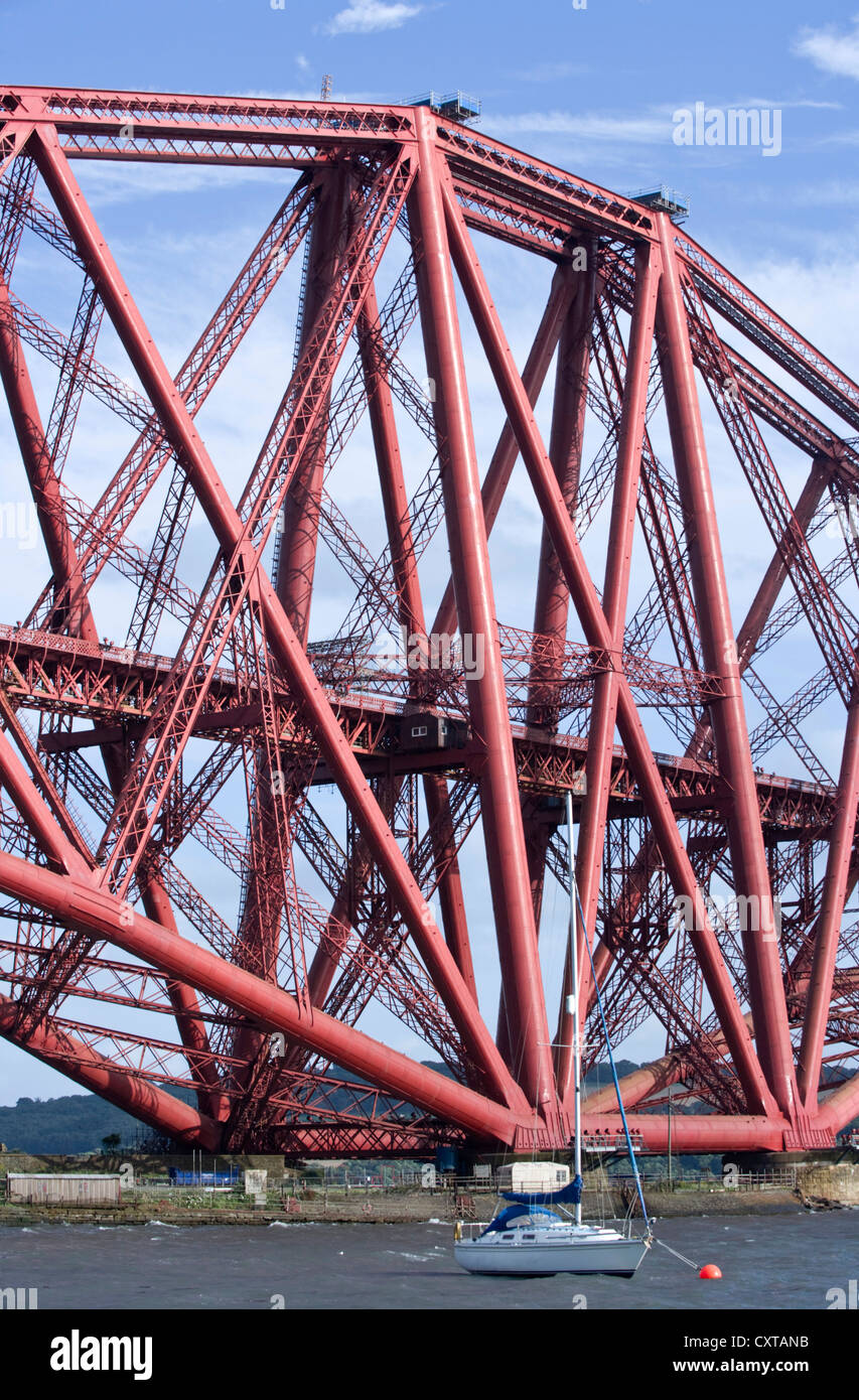 The Forth Rail Bridge from North Queensferry, Fife Scotland Stock Photo ...