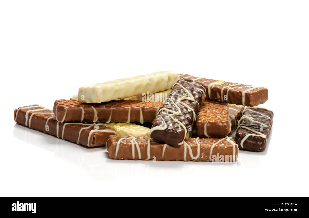 Background white milk chocolate Cut Out Stock Images & Pictures - Alamy
