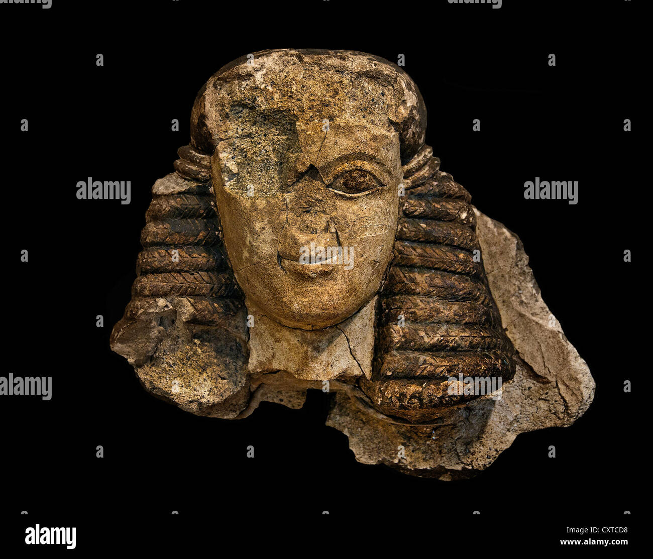 Terracotta antefix roof tile Greek South Italian 625-600 BC Head B.C ...