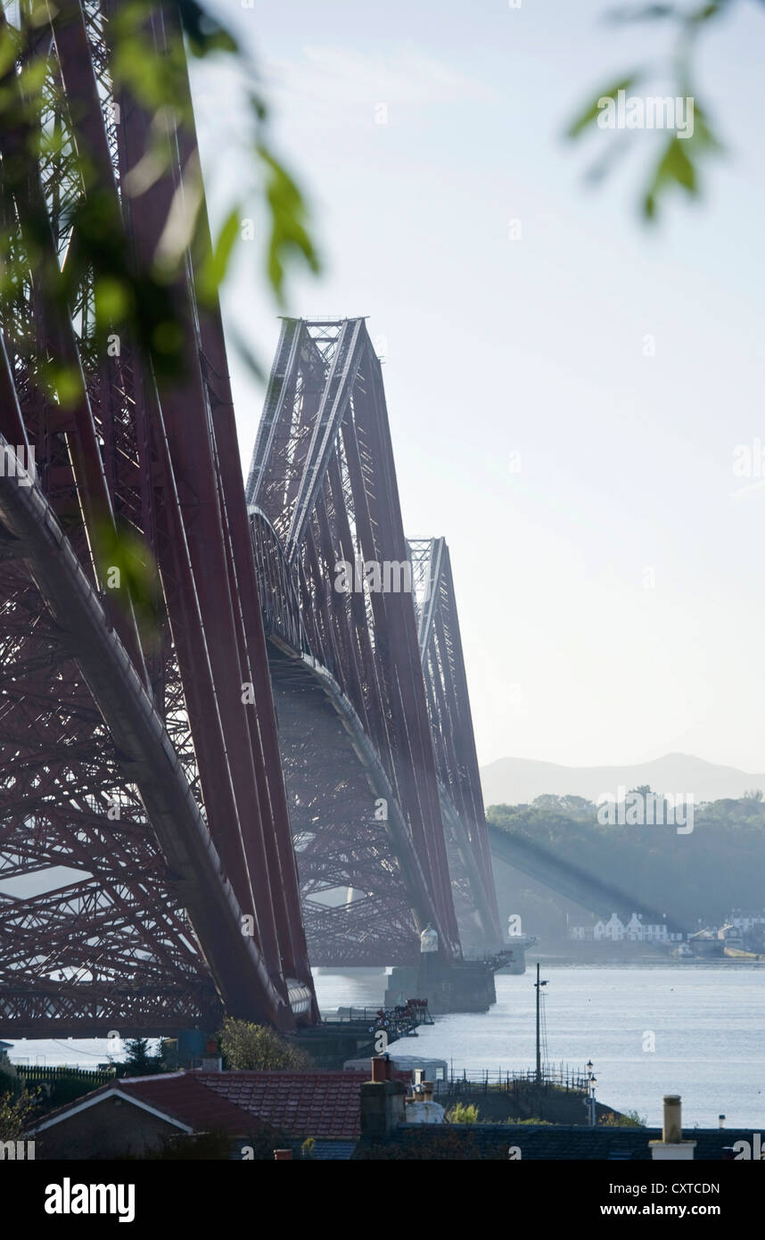 The Forth Rail Bridge from North Queensferry, Fife Scotland Stock Photo ...