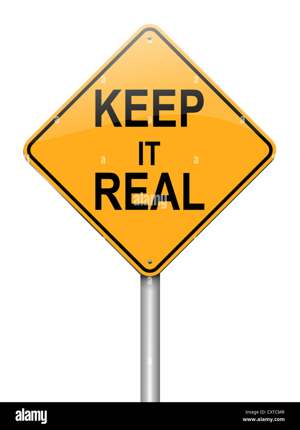 Keep it real Stock Photo - Alamy