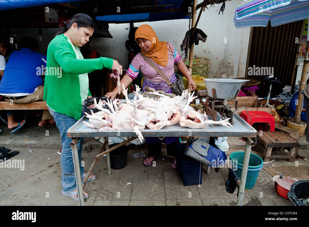 Meat market in indonesia hi-res stock photography and images - Alamy