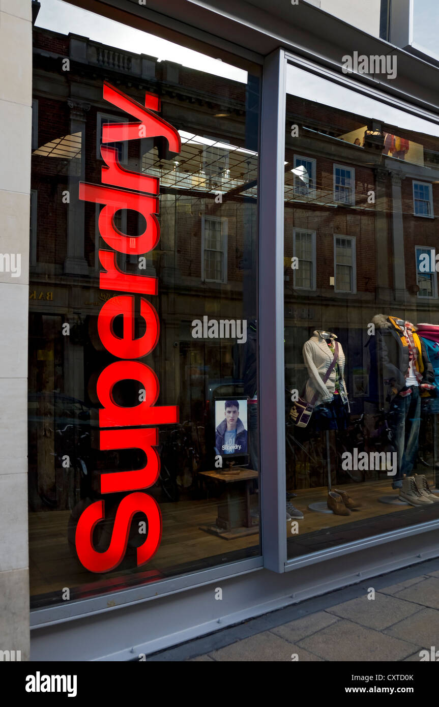 Superdry shop store window shopfront sign signage exterior Blake Street ...