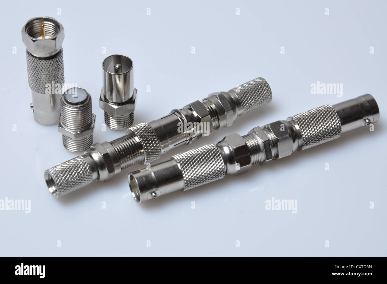 A set of coaxial connectors Stock Photo - Alamy