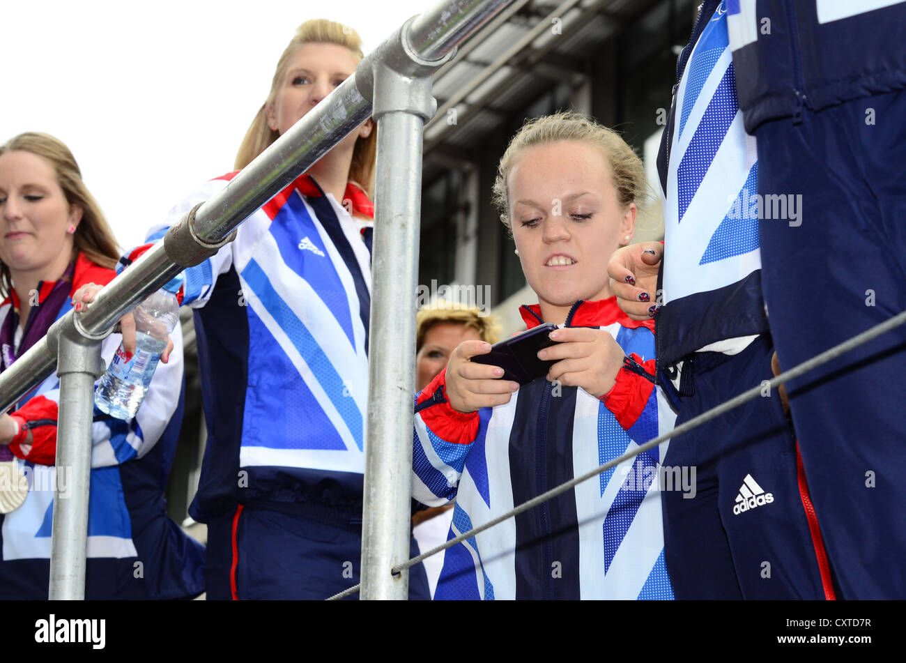 Olympics 2012 Team GB Parade Eleanor Simmonds Stock Photo - Alamy