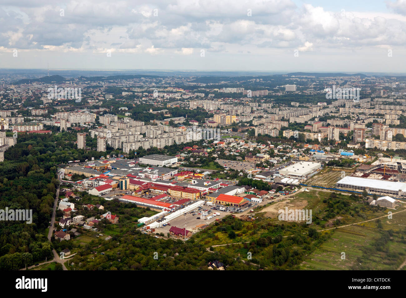 Aerial view of L'viv, Ukraine Stock Photo - Alamy