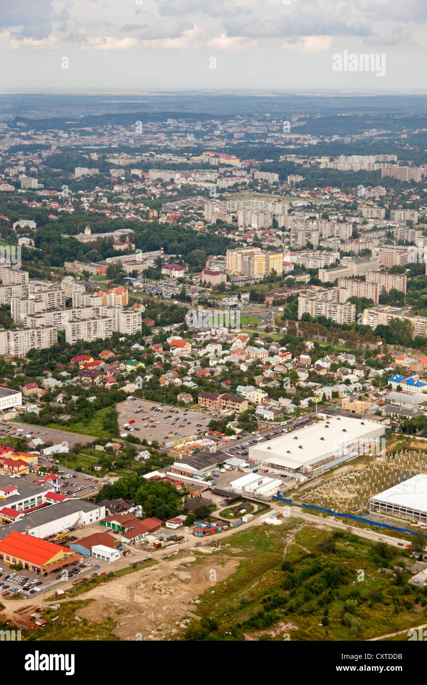Aerial view of L'viv, Ukraine Stock Photo - Alamy