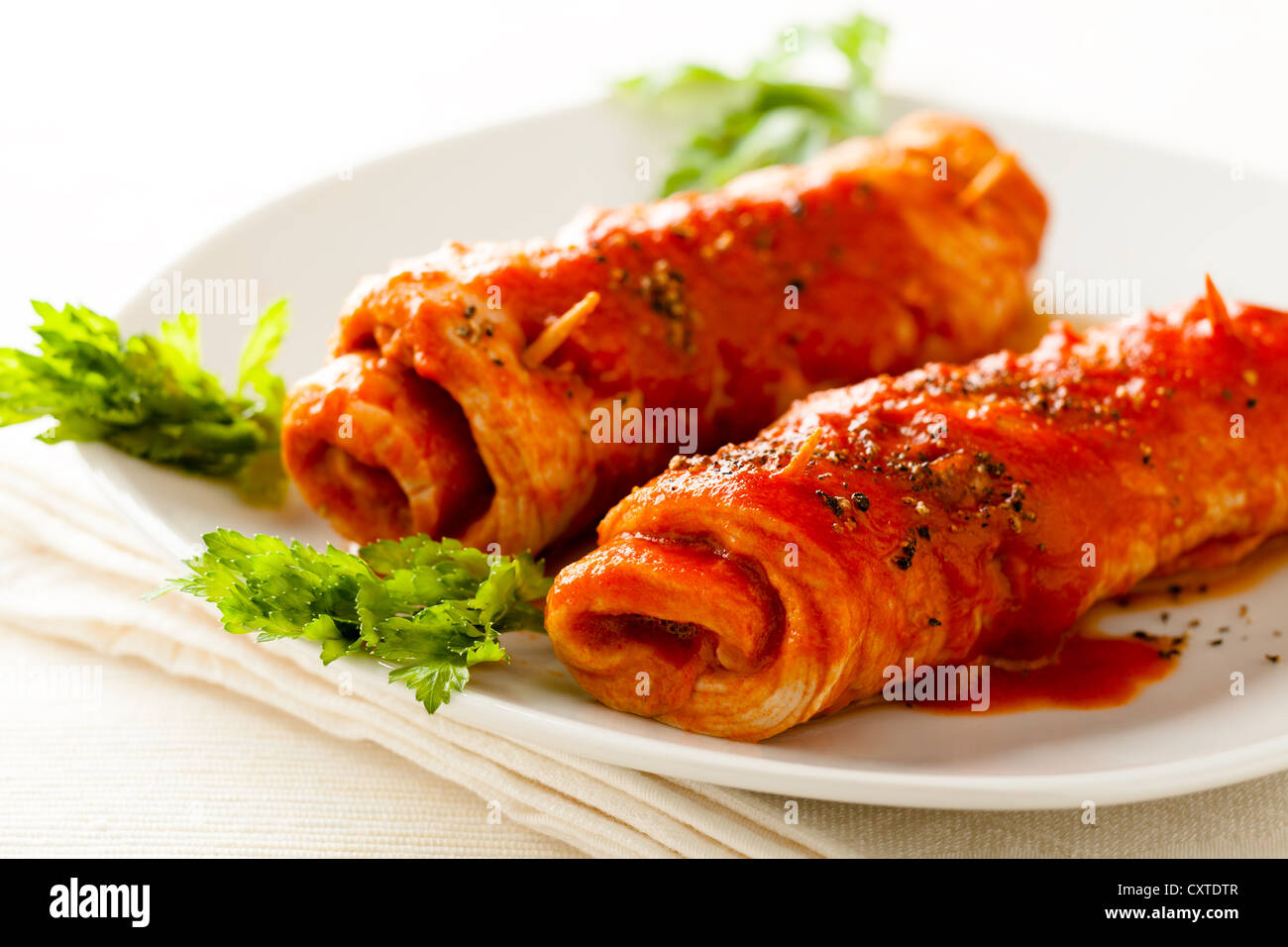 Braciole, a Typical Italian Dish from Southern Italy Stock Photo - Alamy