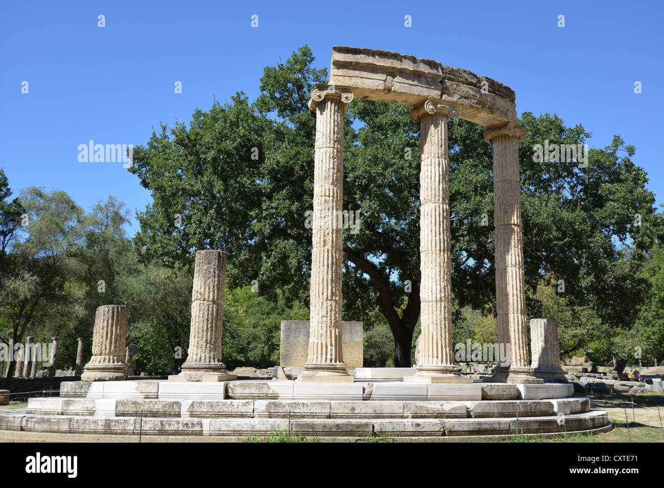4th century BC Philippeion, Ancient Olympia, Elis, West Greece Region ...