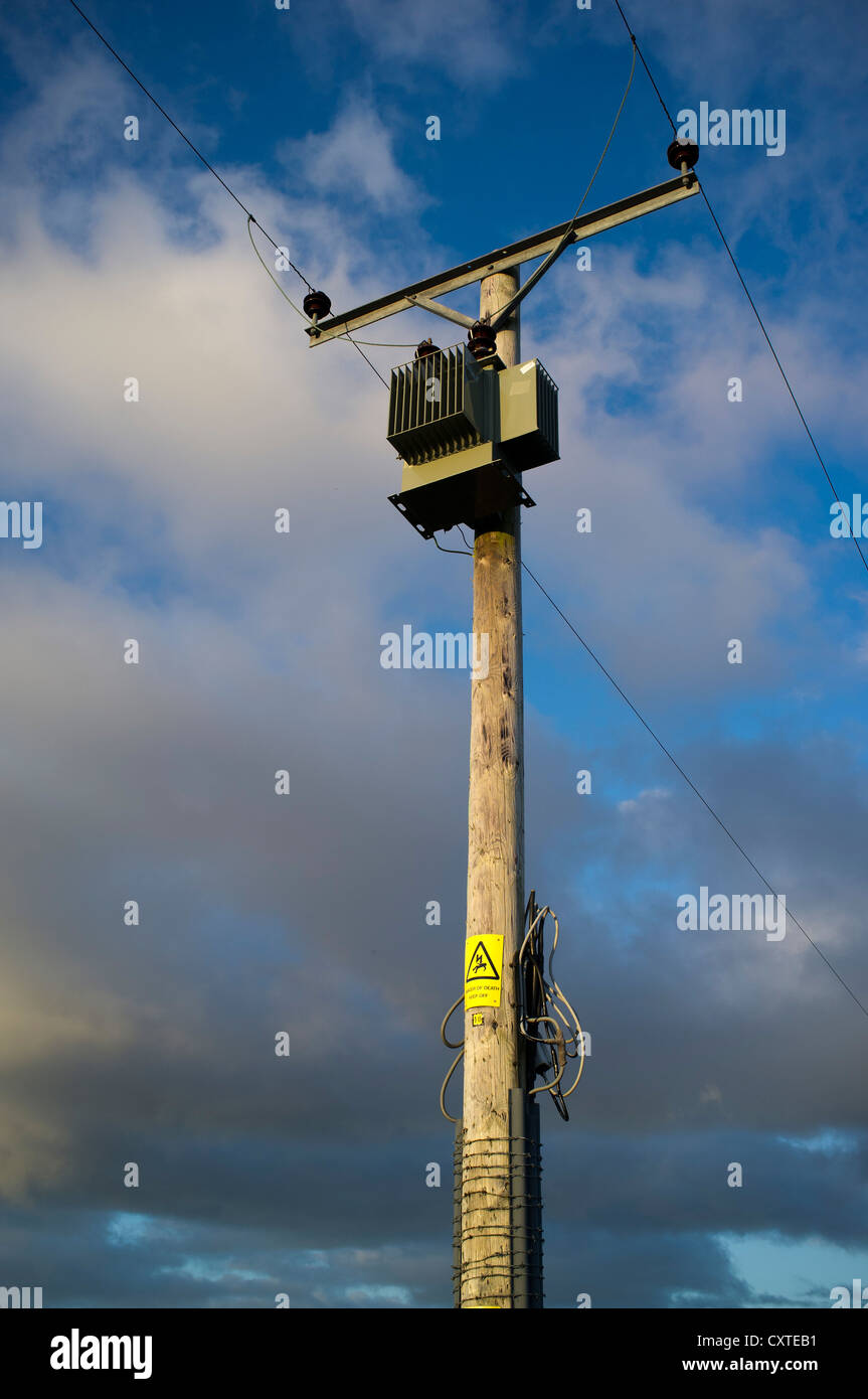 dh Hydro Electric ELECTRICITY UK Electricity transformer and pole high ...
