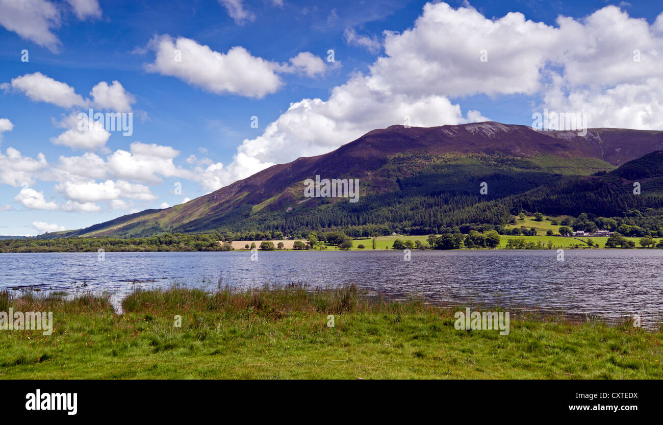 Skiddaw Mountain and Bassenthwaite Lake in The Lake District National ...