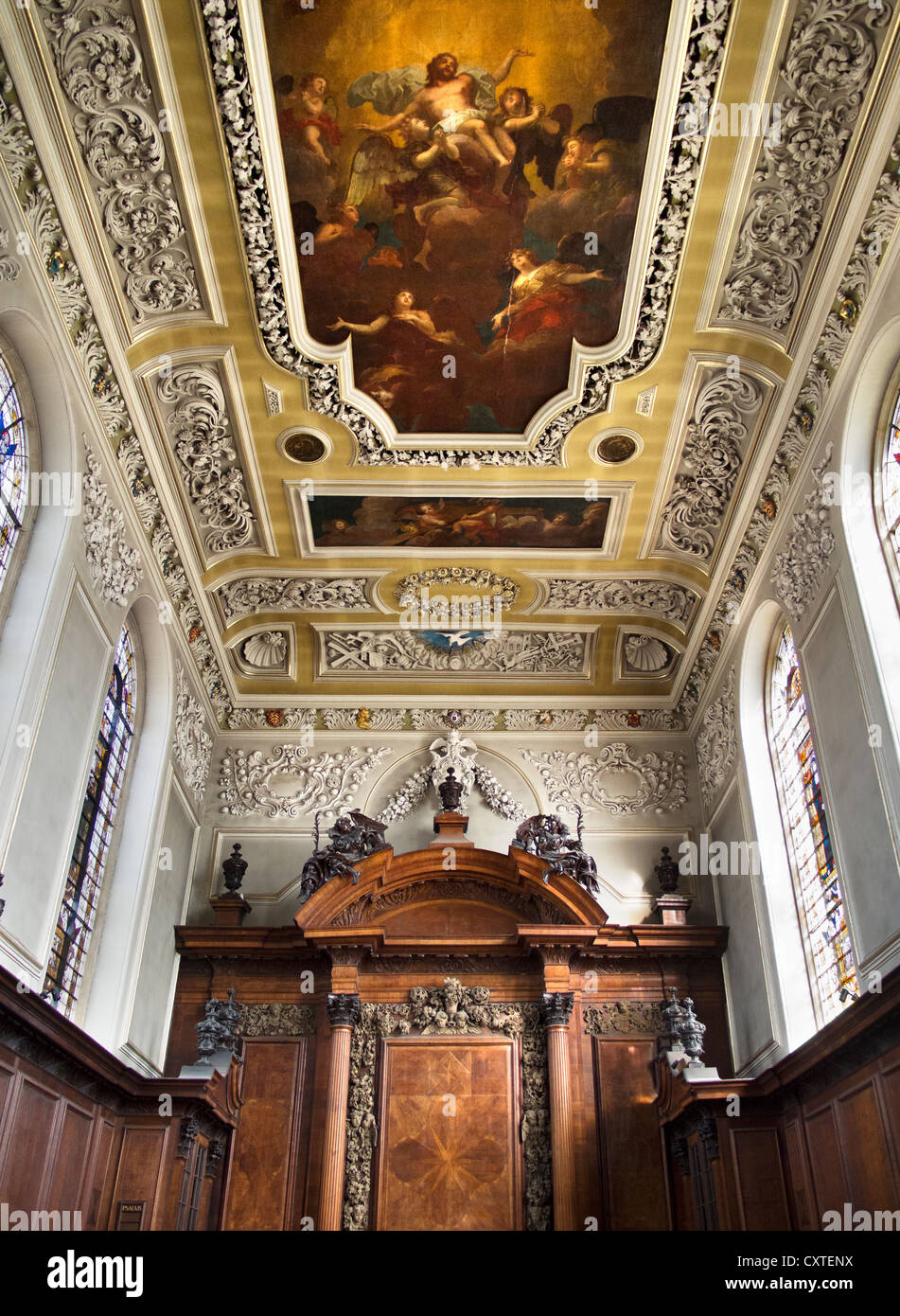 Interior of Trinity College Chapel, Oxford 9 Stock Photo - Alamy