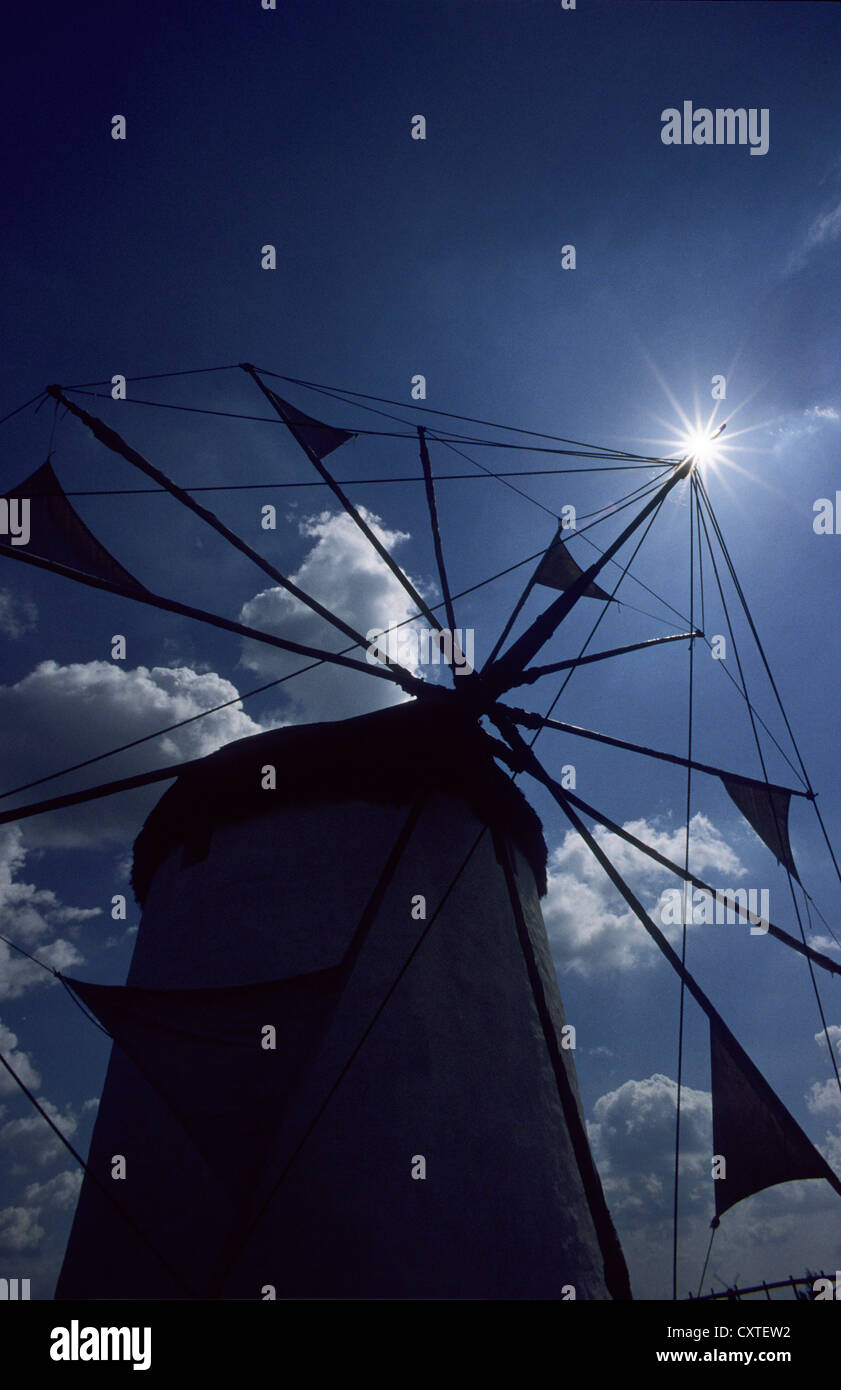 Windmill with sails hi-res stock photography and images - Alamy