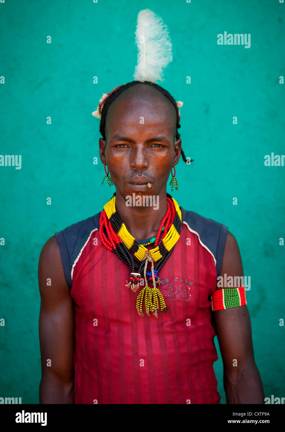 Decorated hamar man southern omo hi-res stock photography and images ...
