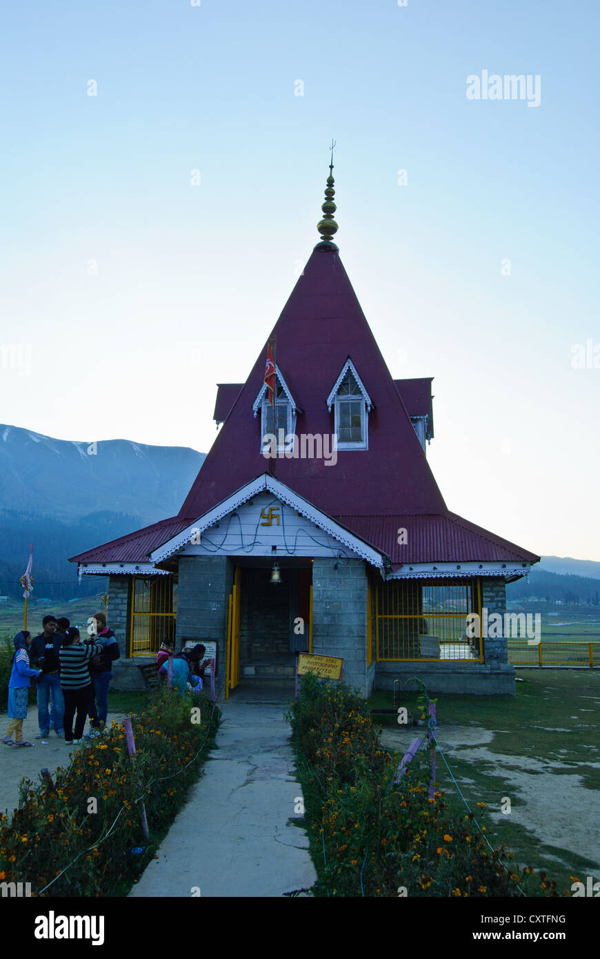 An Hindu temple in the midst of Gulmarg meadow Stock Photo - Alamy