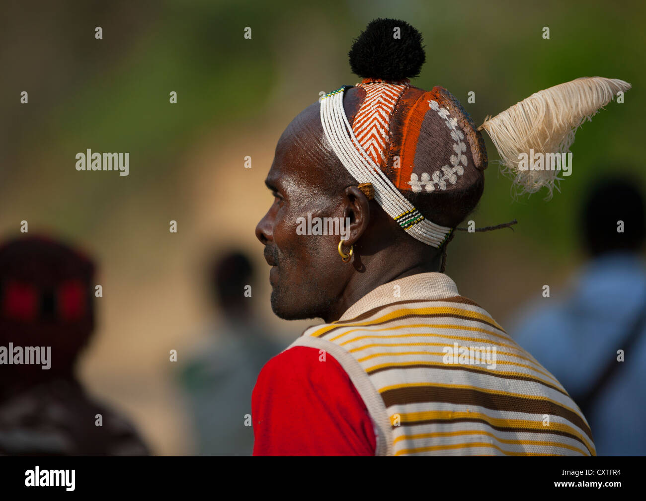Hamar Tribe Man At Bull Fighting Ceremony, Turmi, Omo Valley, Ethiopia ...