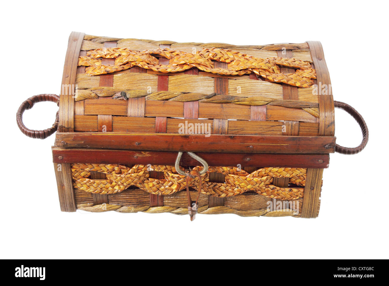 Rattan Storage Chest Stock Photo - Alamy