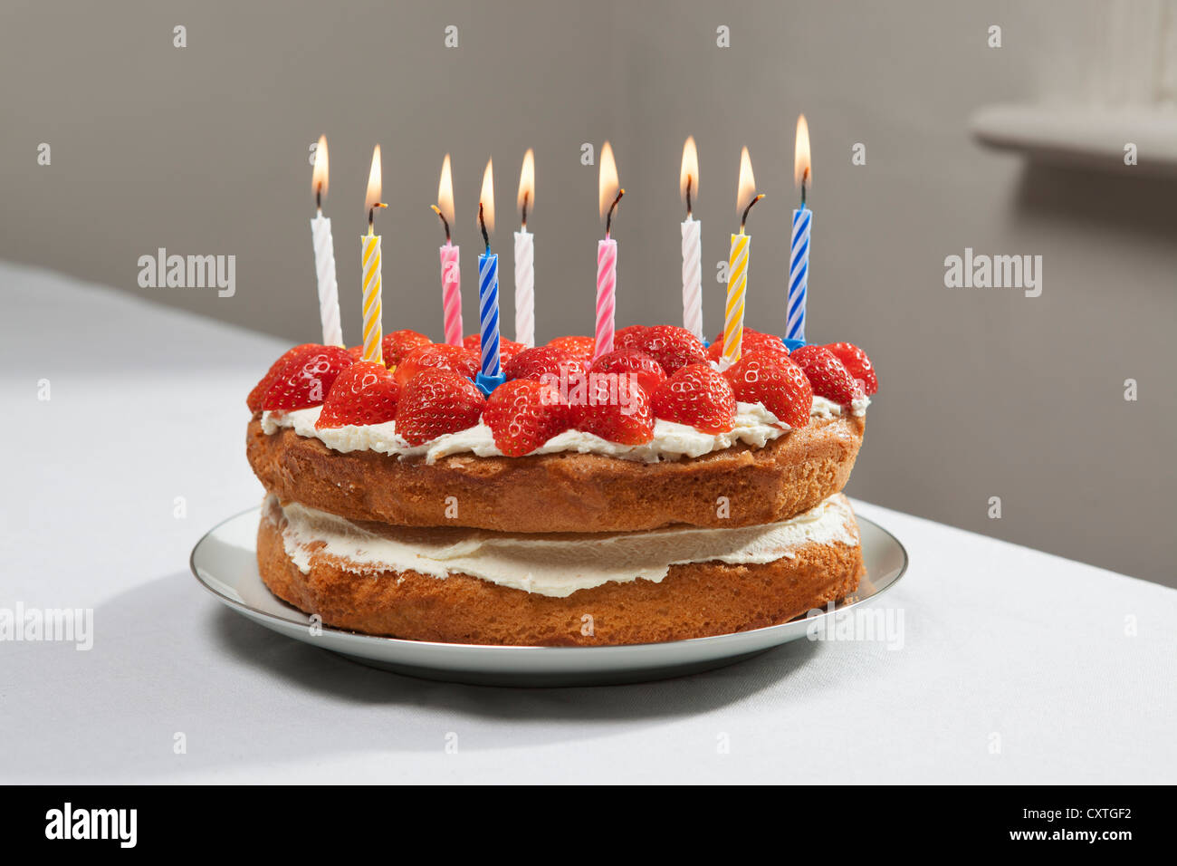 Birthday Cake Candles High Resolution Stock Photography and Images - Alamy