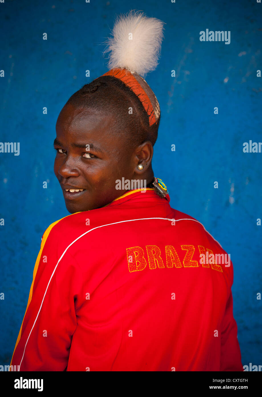 Hamer Tribe Man, Dimeka, Ommo Valley, Ethiopia Stock Photo - Alamy