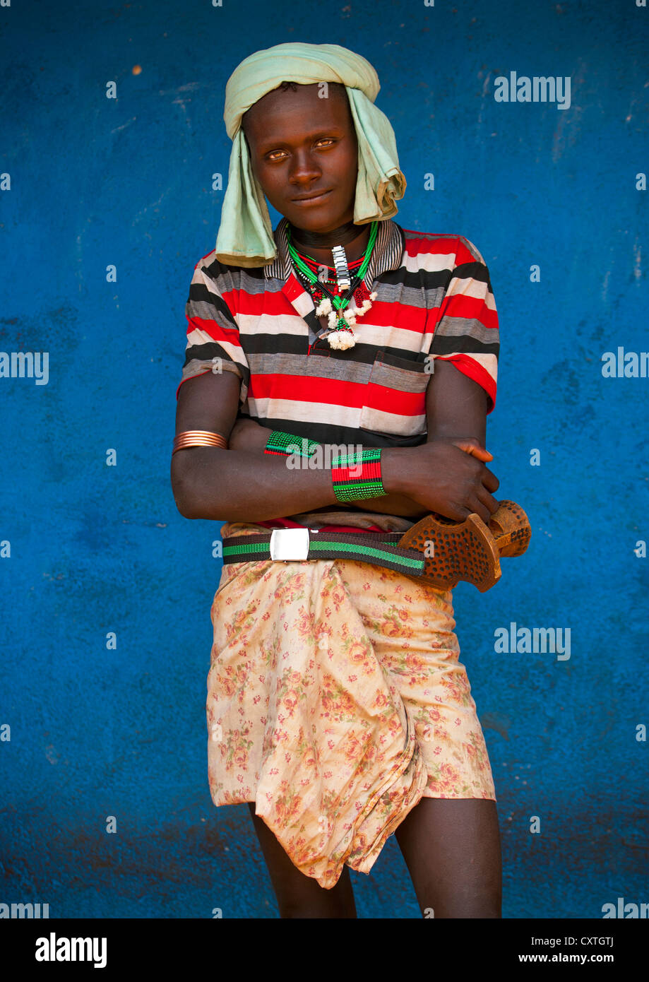 Hamer Tribe Man, Dimeka, Ommo Valley, Ethiopia Stock Photo - Alamy