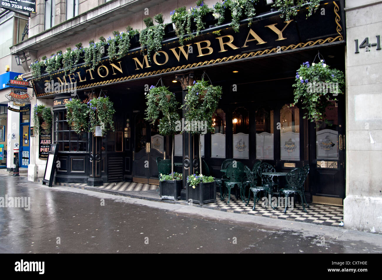 the melton Mowbray pub London Stock Photo - Alamy