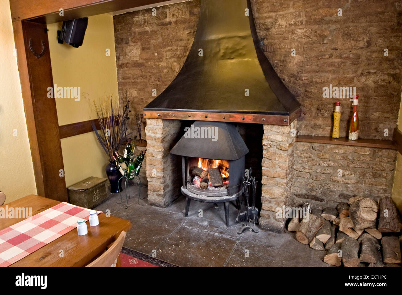 duke of Marlborough open fireplace Stock Photo - Alamy