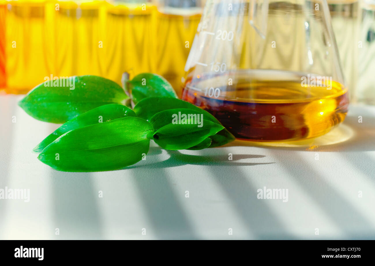 flask alternative fuel plant, which is derived fuel Stock Photo - Alamy