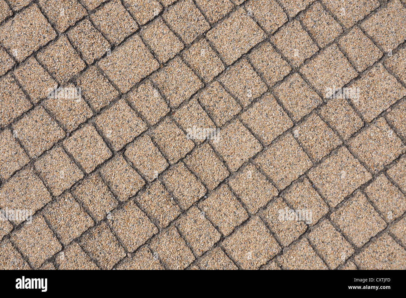 Beige paving stones on the sidewalk Stock Photo - Alamy