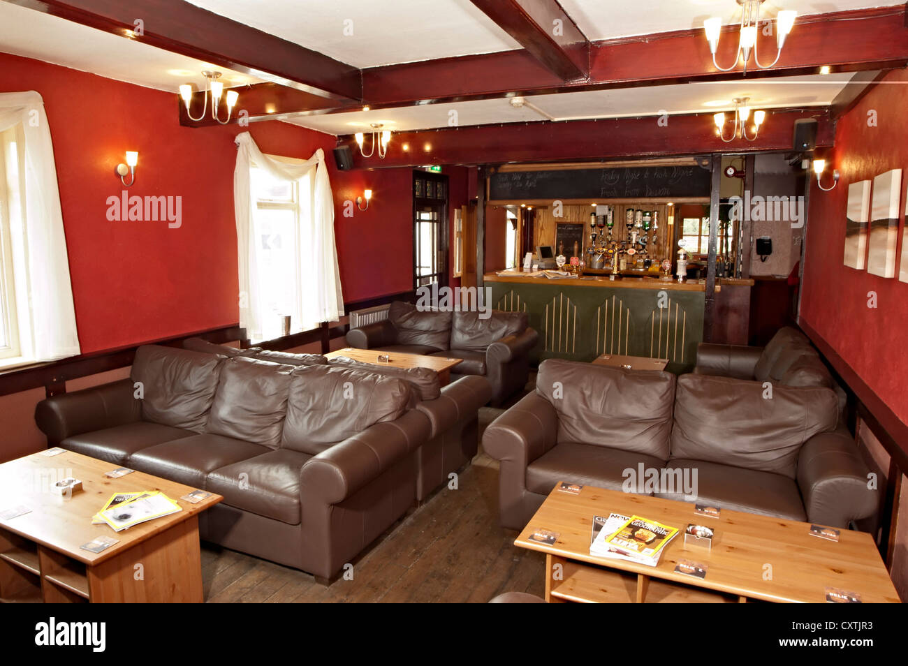 the muskham inn pub interior Stock Photo - Alamy