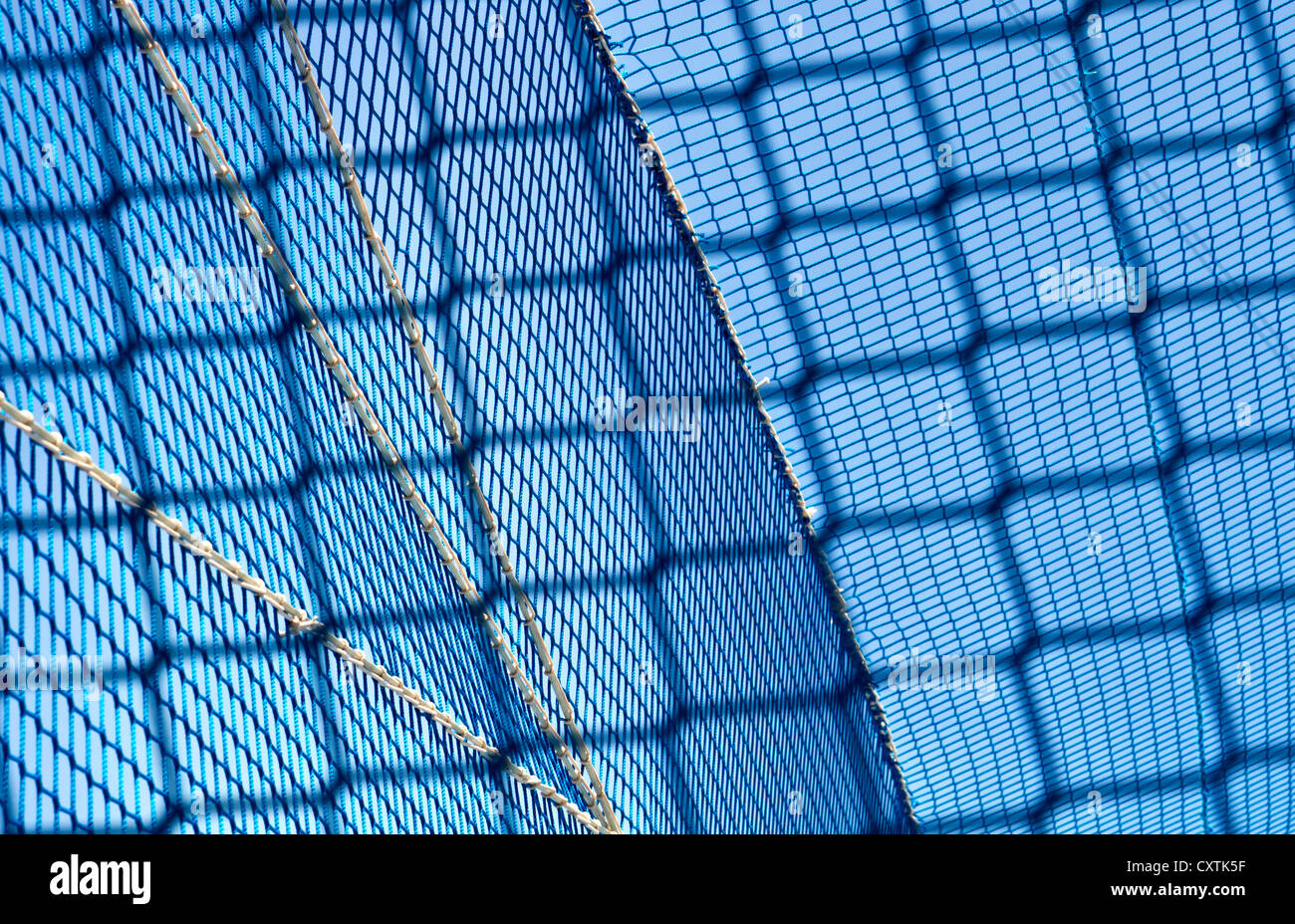 Abstract blue net background with copy space Stock Photo - Alamy