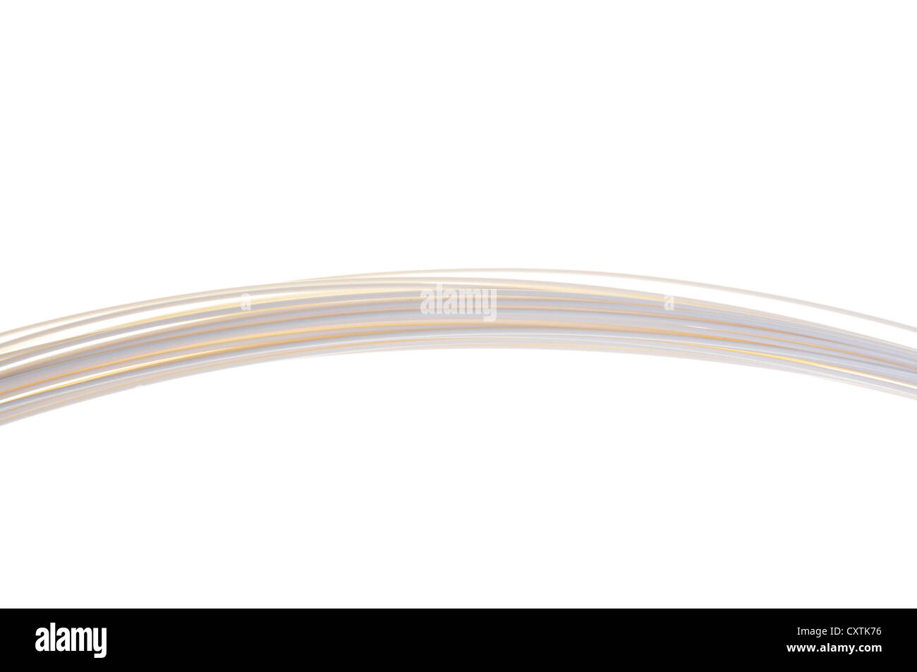 White wire isolated on white background Stock Photo - Alamy