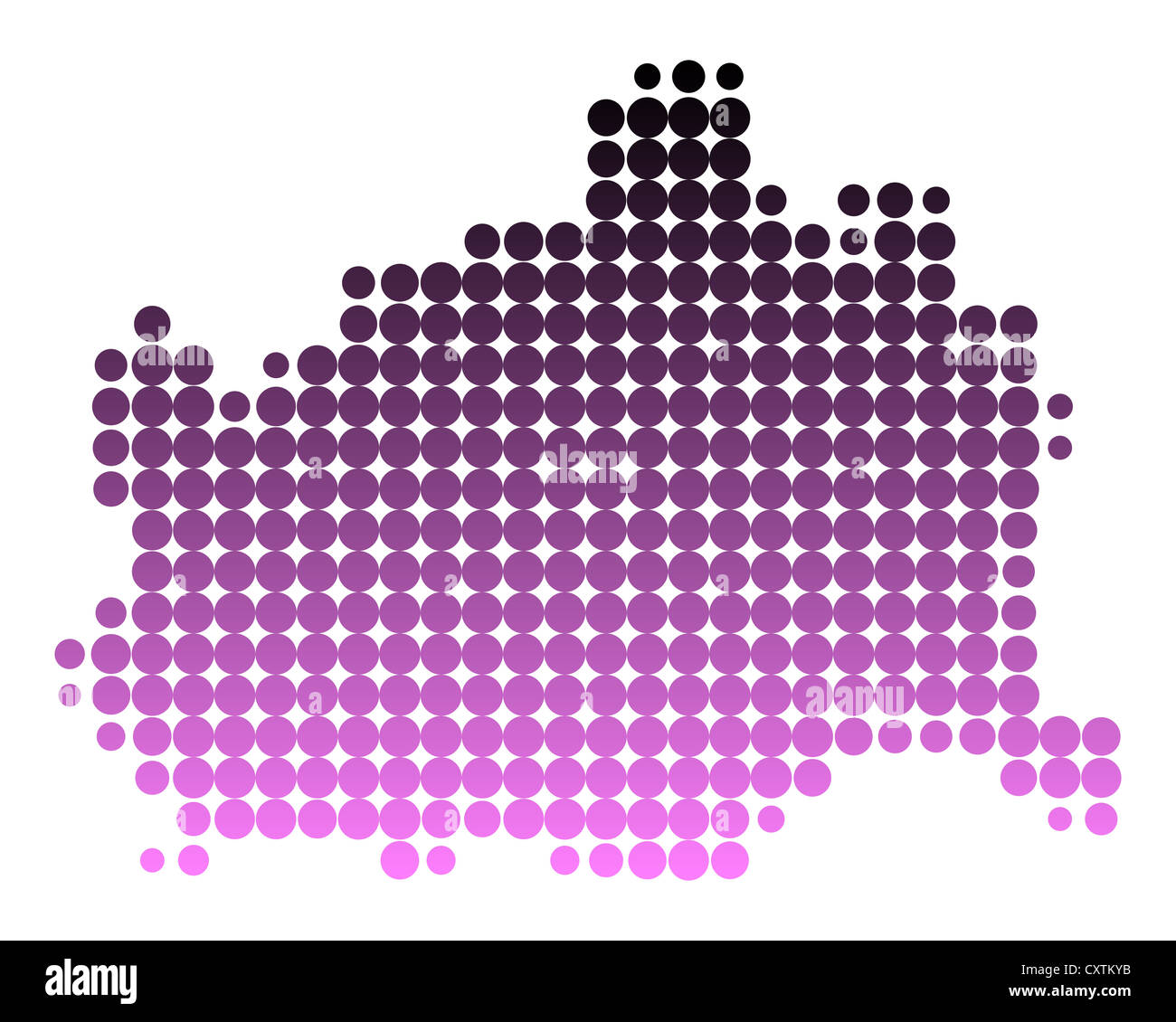 Map of Vienna Stock Photo - Alamy