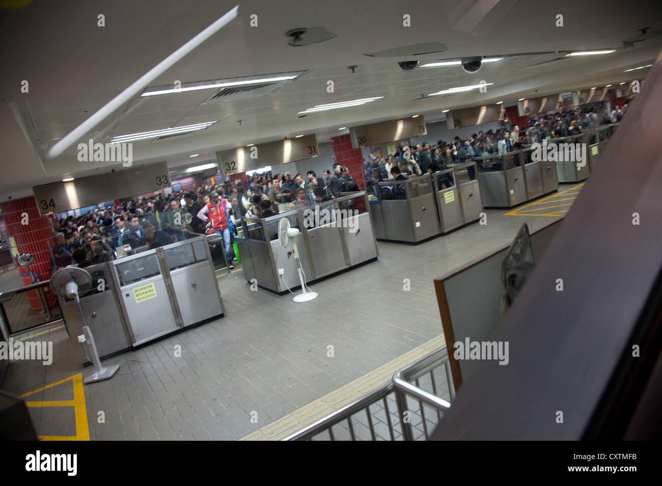 People leaving exit hi-res stock photography and images - Alamy