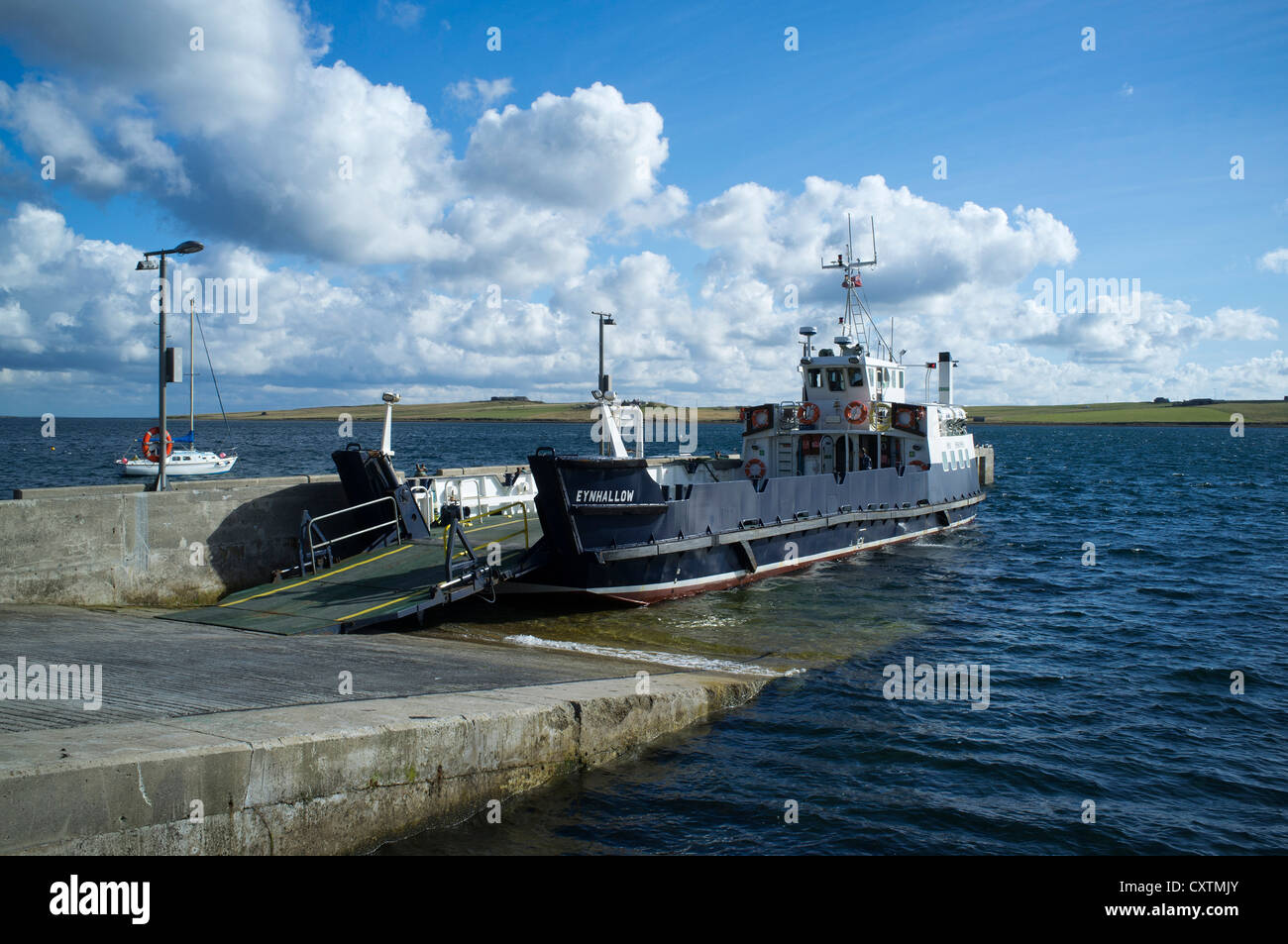 dh MV Enyhallow ROUSAY ORKNEY Orkney Ferries ferry at Rousay harbour ...