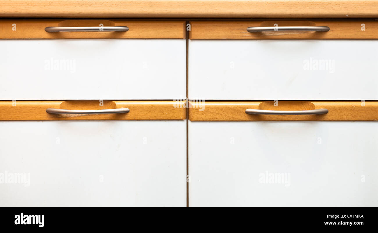 Close up of the front of a modern cabinet Stock Photo - Alamy