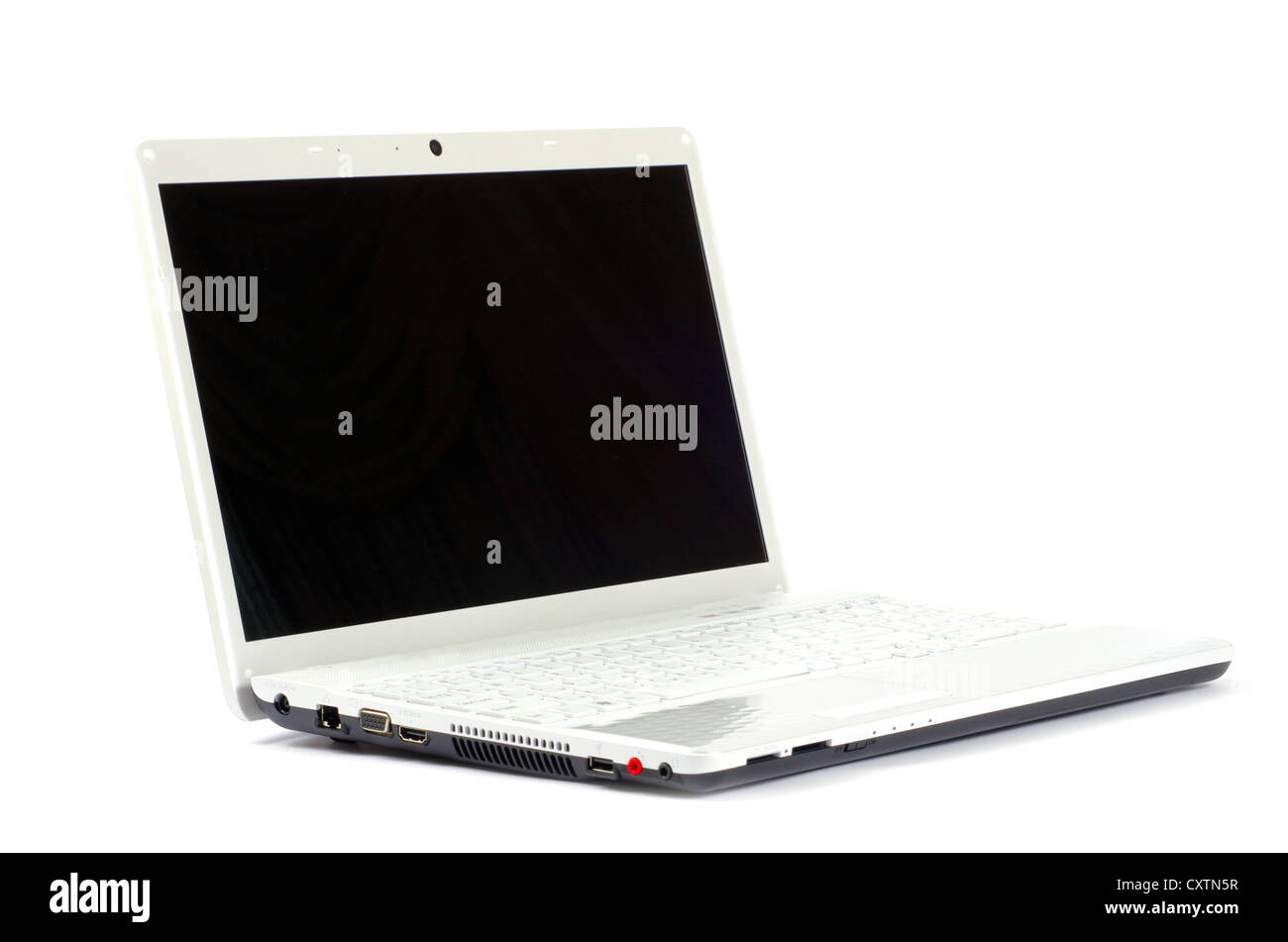 laptop isolated on white background Stock Photo - Alamy