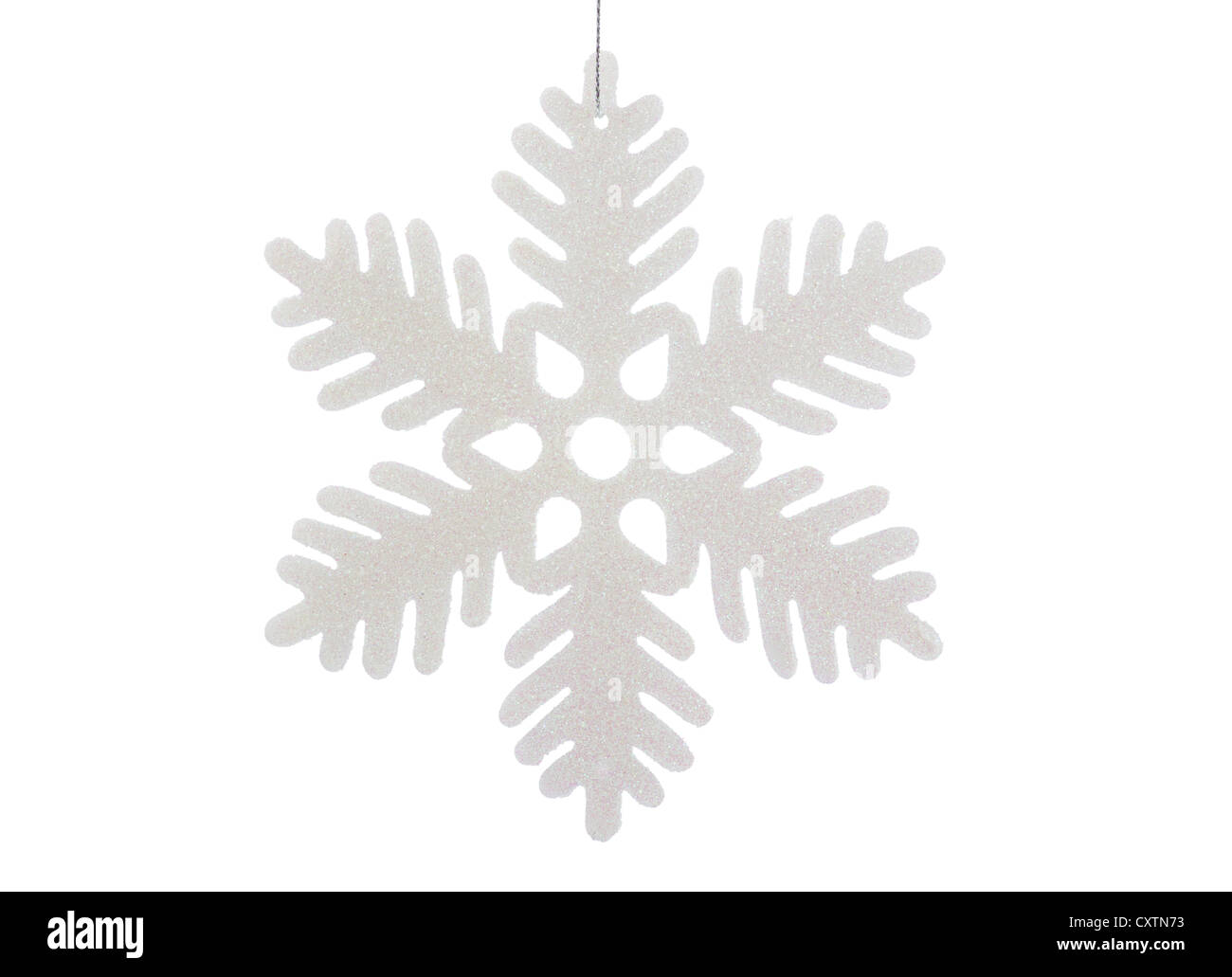 snowflakes isolated on white background Stock Photo - Alamy