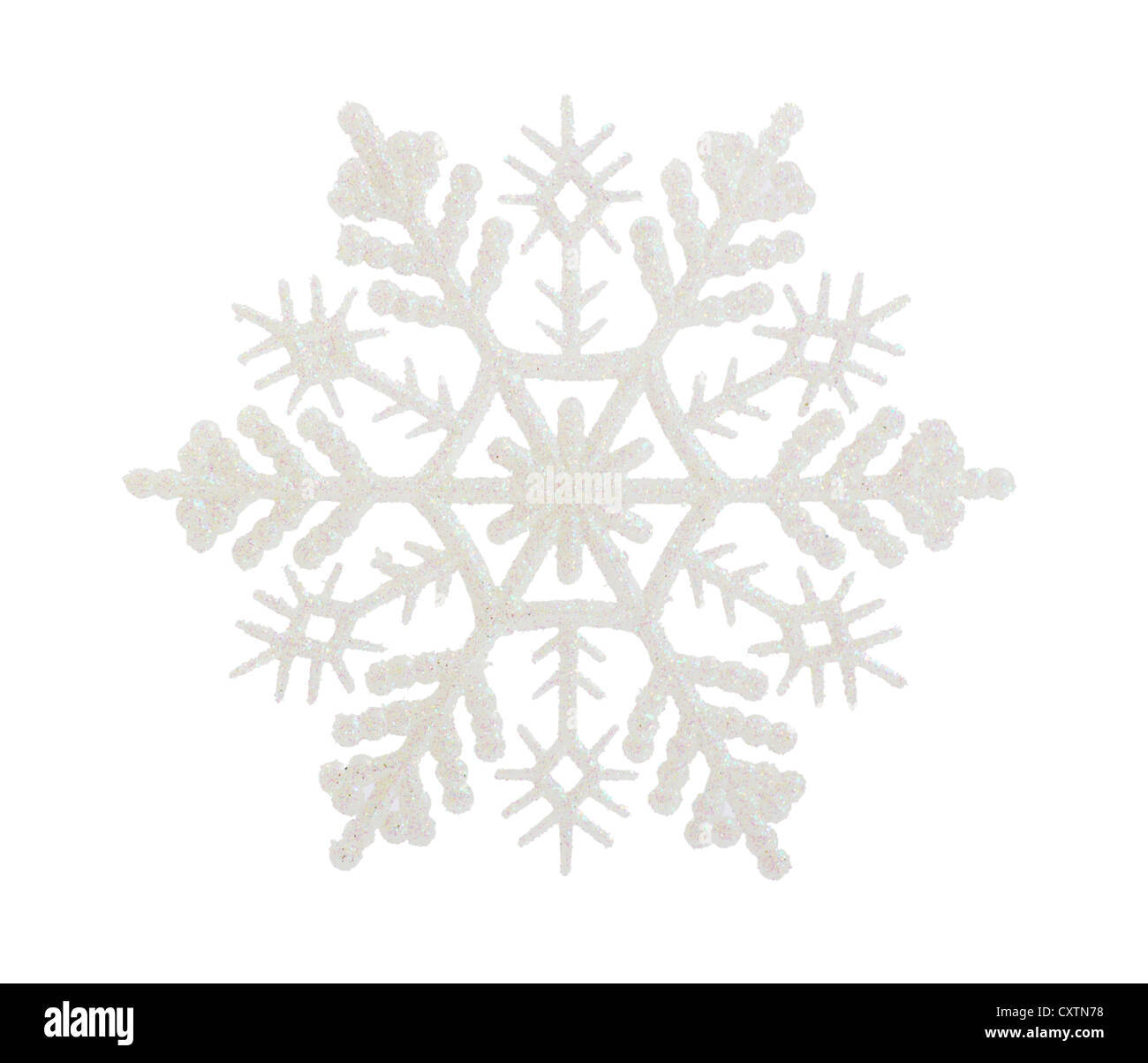 snowflakes isolated on white background Stock Photo - Alamy