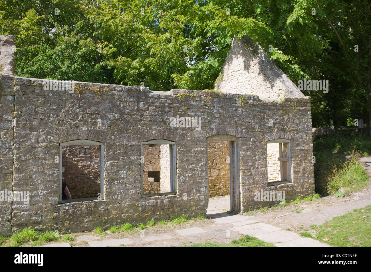 Tyneham abandoned village, Dorset Stock Photo - Alamy