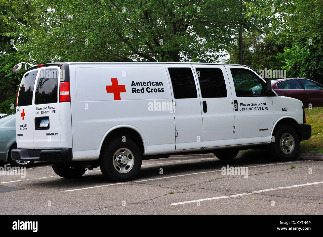 Red Cross vehicle, USA Stock Photo - Alamy