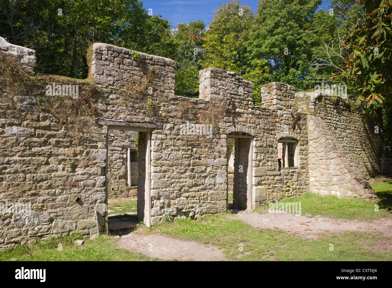 Tyneham abandoned village, Dorset Stock Photo - Alamy