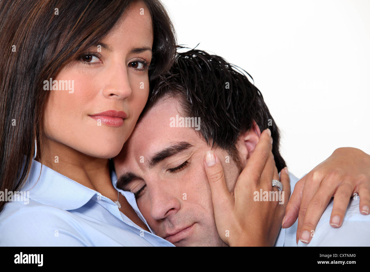 couple in love cuddling Stock Photo - Alamy