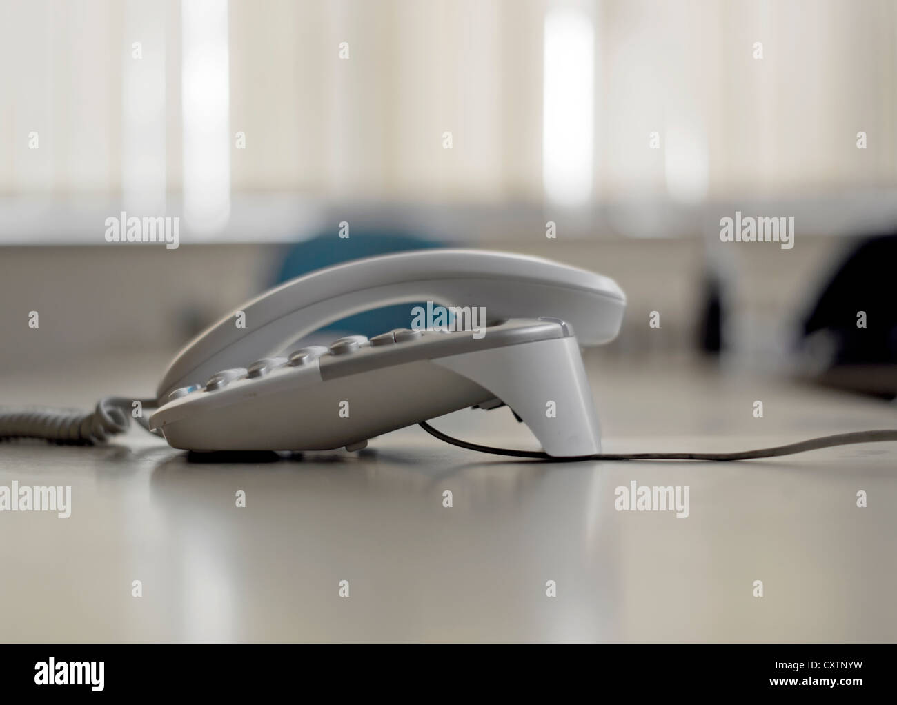 Telephone on a office desk Stock Photo - Alamy