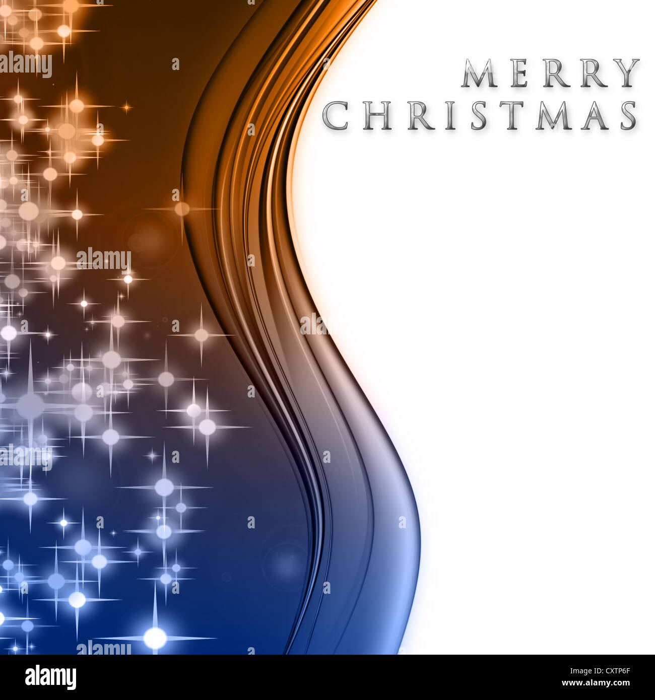Fantastic Christmas wave design with glowing stars Stock Photo - Alamy