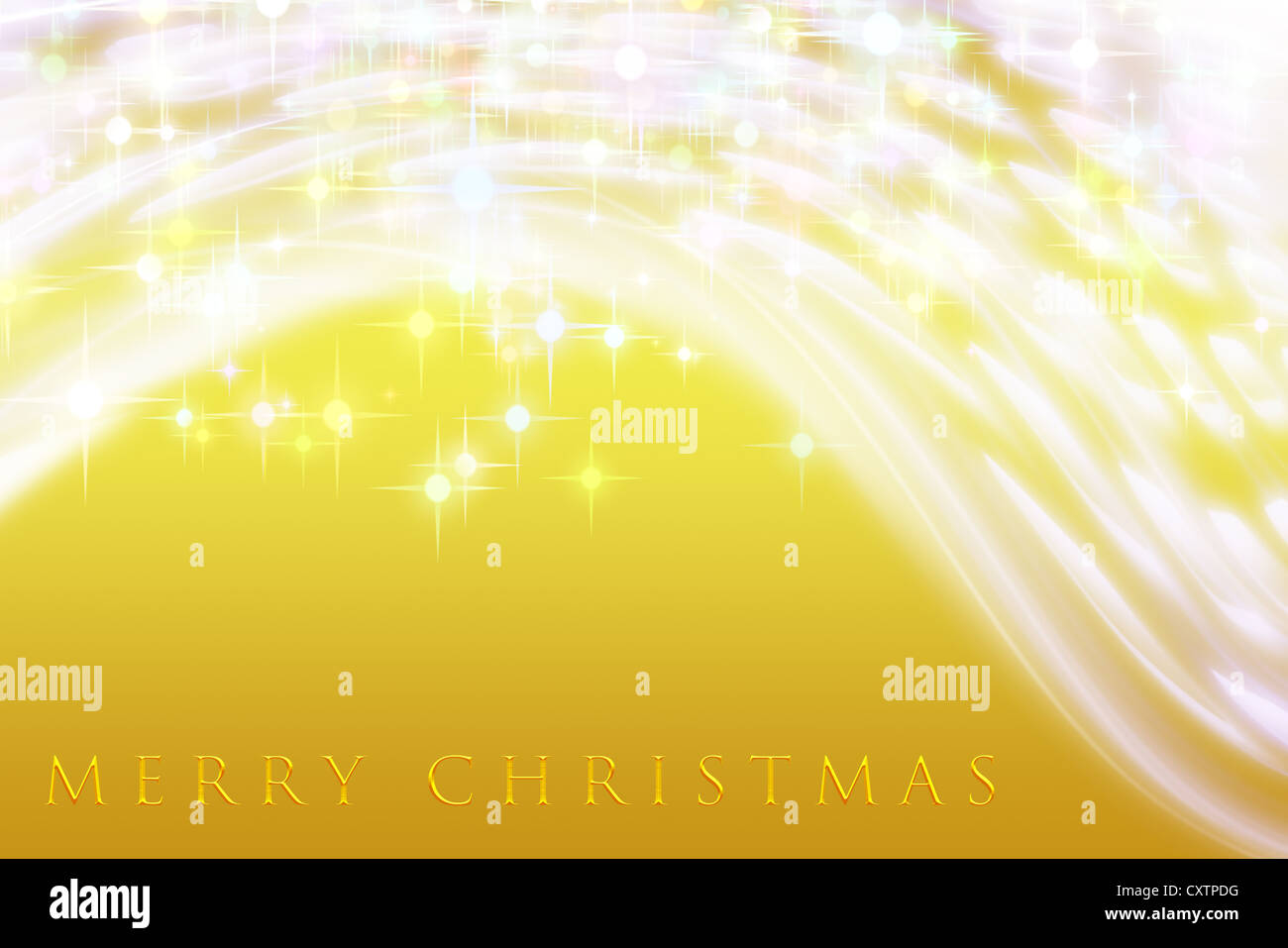 Fantastic Christmas wave design with glowing stars Stock Photo - Alamy