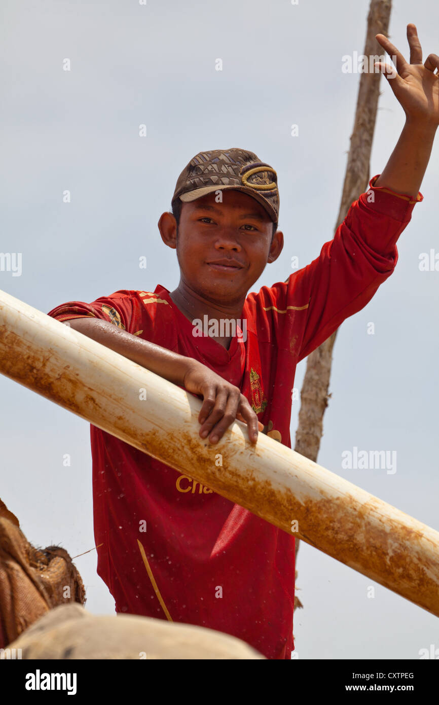 Young Diamond Digger on the Diamond Fields of Cempaka, Indonesia Stock ...